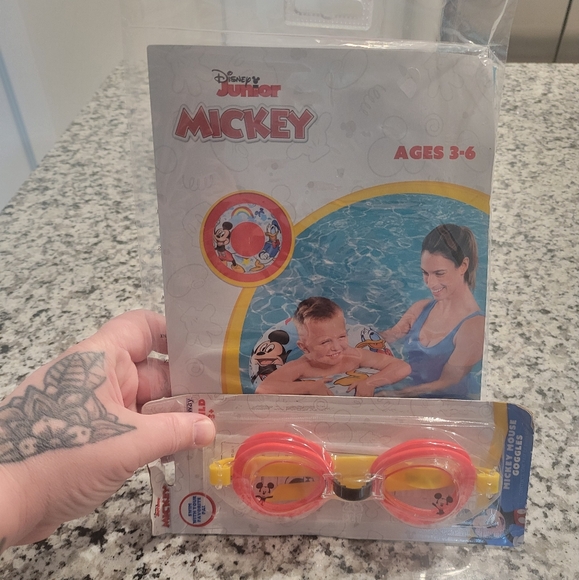 Disney | Toys | Mickey Mouse Goggles Float Set | Poshmark